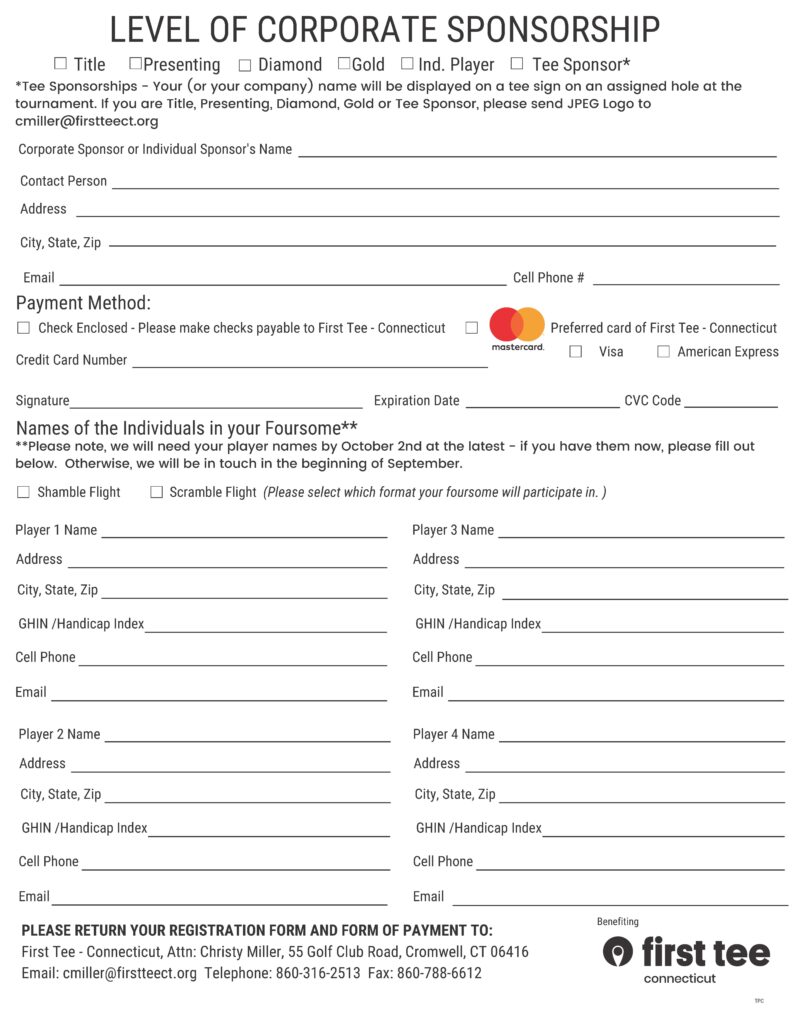 First Tee Charity Classic at TPC - First Tee - Connecticut